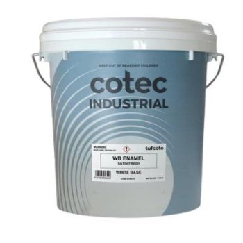 Cotec Tuff Cote Finish W/B Enamel Satin White 10.5kg | Linkup Paints BOP